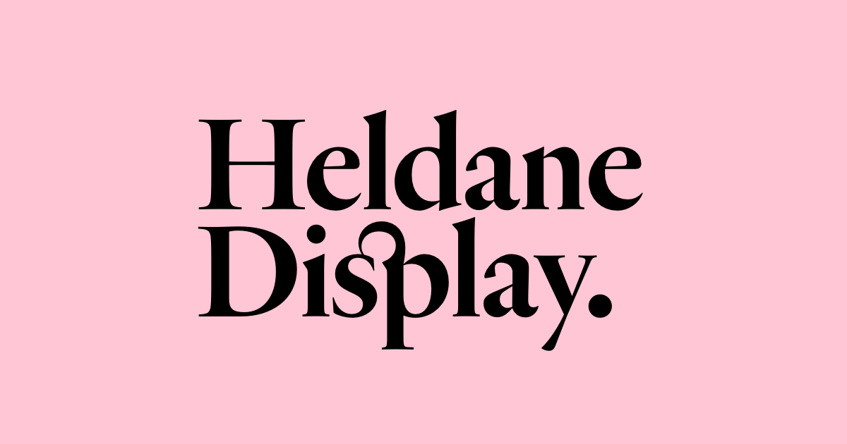 Heldane Display fonts · Klim Type Foundry