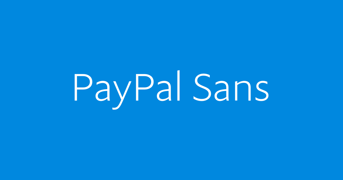 PayPal Sans custom fonts · Klim Type Foundry