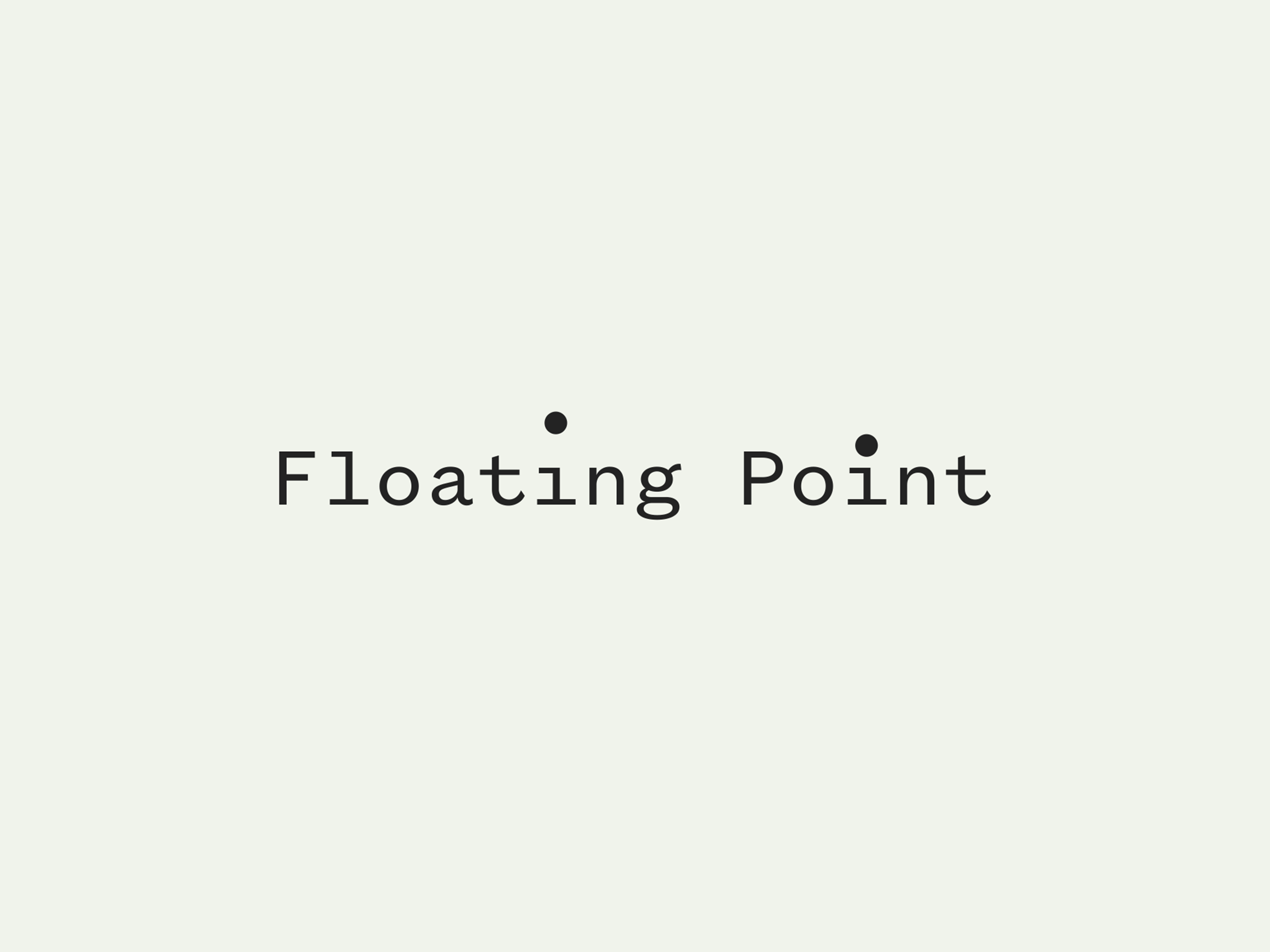 Floating Point · Fonts in use · Klim Type Foundry