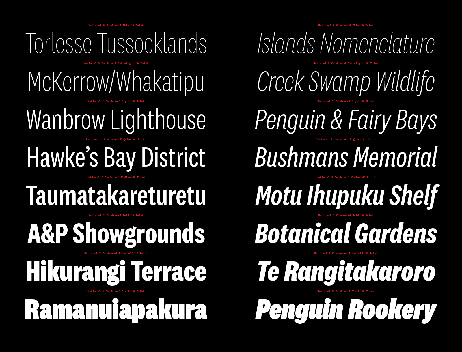 National 2 Design Information · Klim Type Foundry