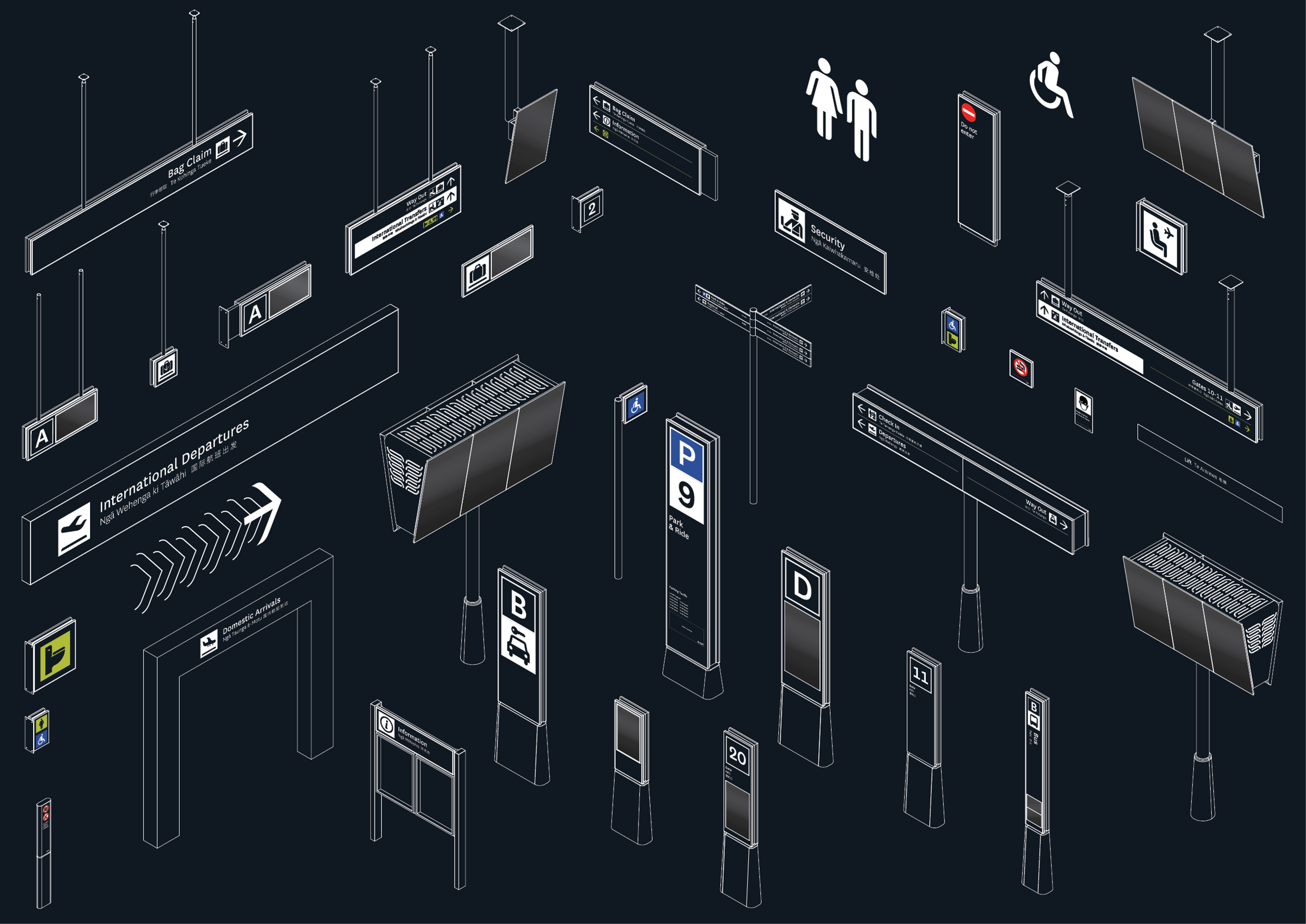 Auckland Airport · Fonts in use · Klim Type Foundry