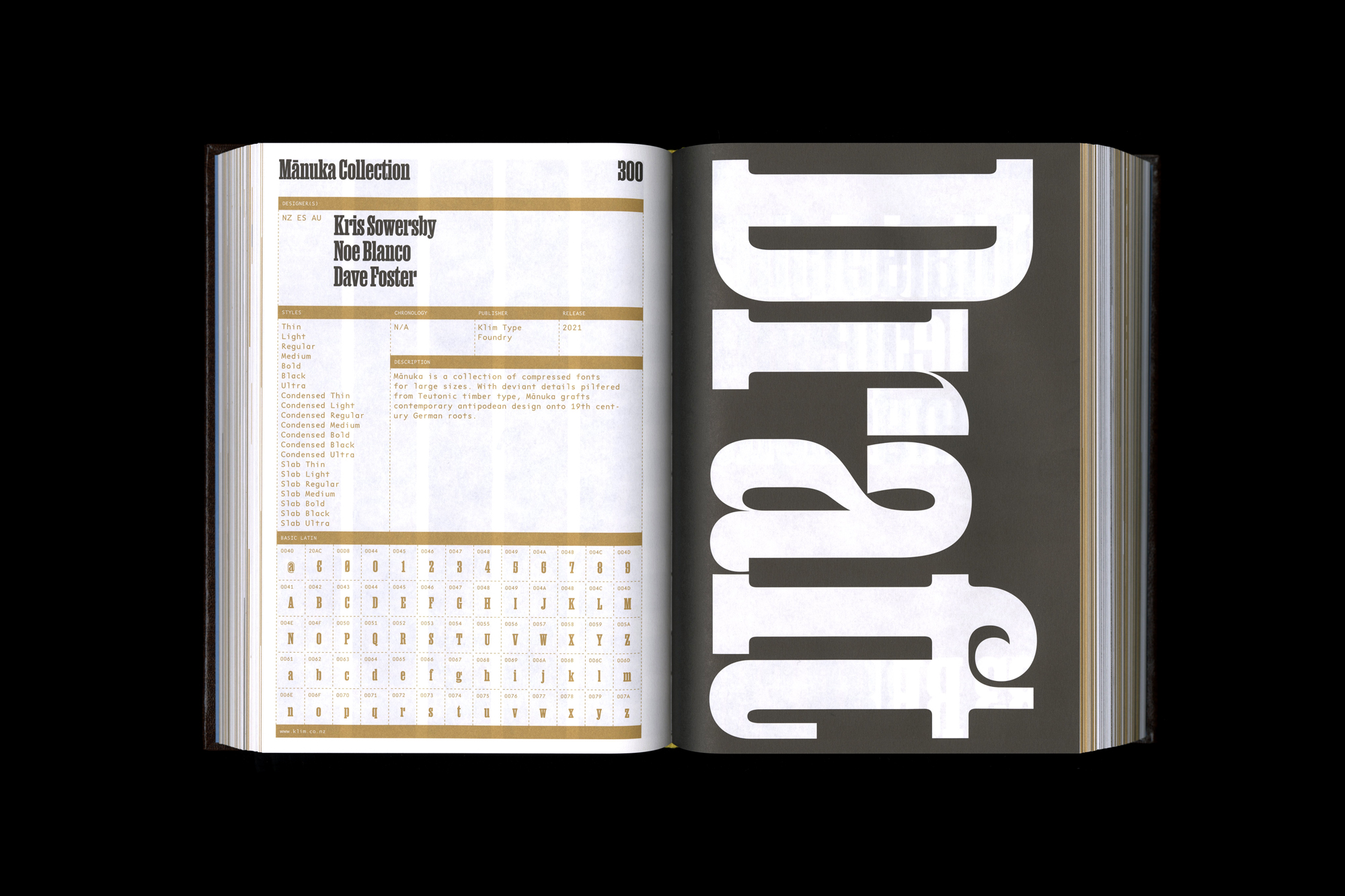 Shoplifters 10 · Fonts in use · Klim Type Foundry