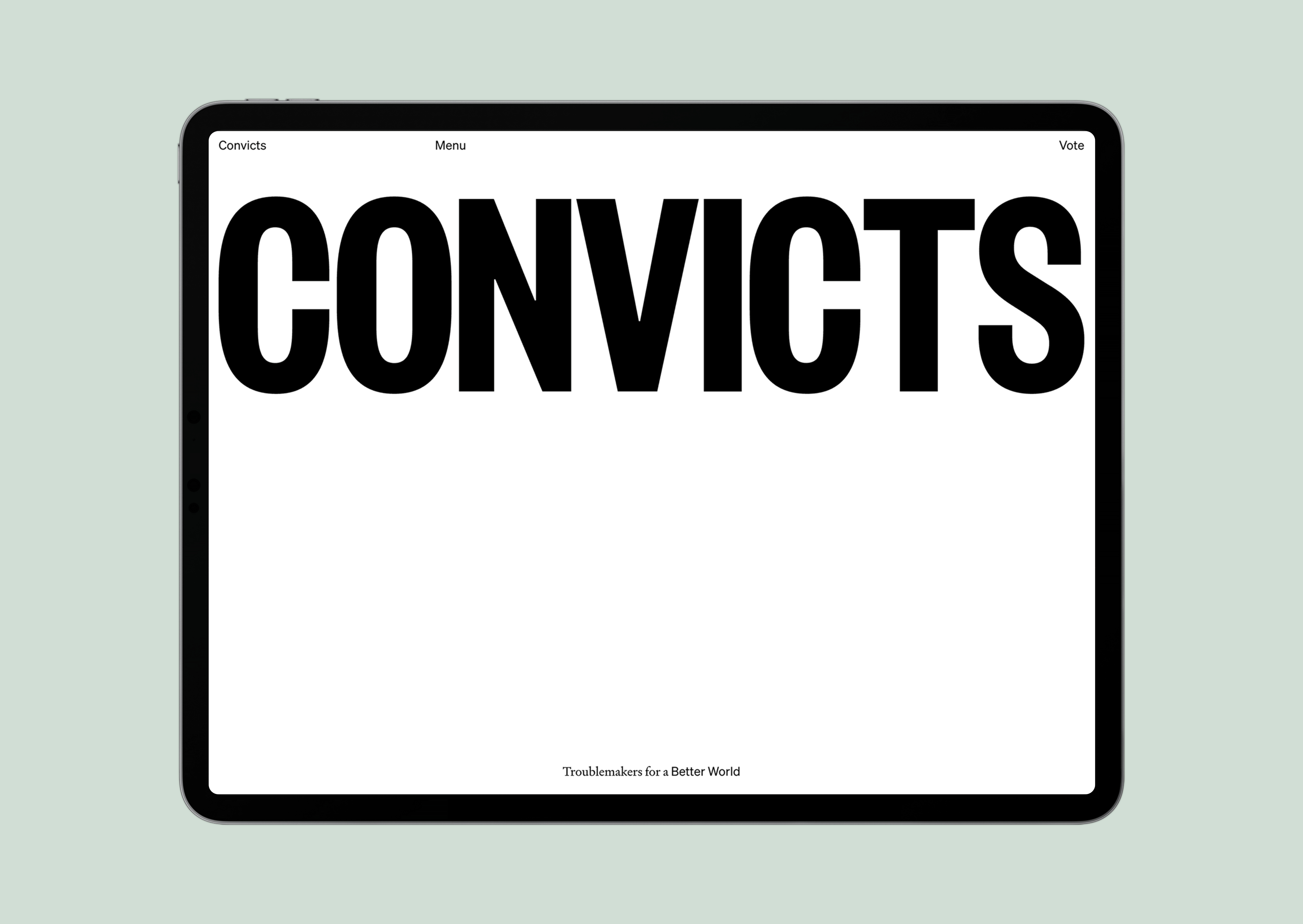 Convicts · Fonts in use · Klim Type Foundry